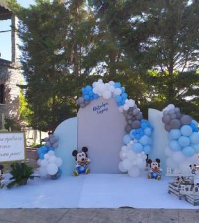 Στολισμός Βάπτισης με θέμα Baby Mickey | Γάμος, Βάπτιση, Στολισμοί ...